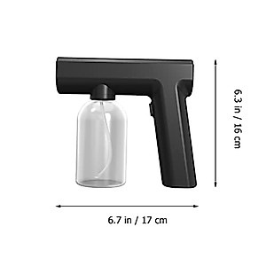 DOITOOL 1 Set Sprayer Handheld Rechargeable Mist Steam Portable Electric Mist Steam Fogger with Blue Light for Home Office School Garden