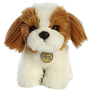 Aurora® Adorable Miyoni® Tots Shih Tzu Pup Stuffed Animal - Lifelike Detail - Cherished Companionship - Brown 11 Inches