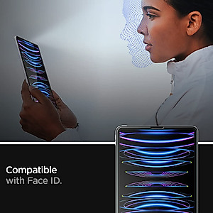 Spigen Tempered Glass Screen Protector GlasTR Slim Designed for iPad Pro 11 inch M2 (2022) / iPad Pro 11 inch (2021/2020/2018) / iPad Air 5 (2022) / iPad Air 4 (2020) 9H Hardness/Case-Friendly