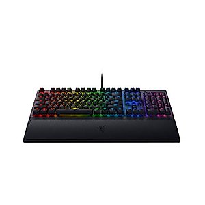 Razer BlackWidow V3 Mechanical Gaming Keyboard: Green Mechanical Switches - Tactile & Clicky - Chroma RGB Lighting - Compact Form Factor - Programmable Macro Functionality (Renewed)