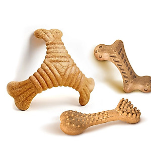 FOFOS Chew Toys for Aggressive Chewers Durable Dog Teething Stick Toys Dental Care for Large | Medium | Small Puppies (3 Pack)