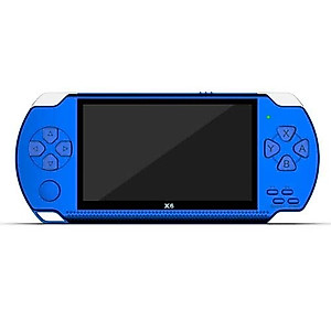 IZENGATE Blue Color X6 8GB 128-bit 10000+ Games 4.3inch Retro Handheld Video Game Console Support Music Video with Camera, Toy, Toys, Game, Game Player