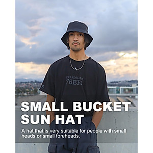 Zylioo UV Protection Fishing Hat for Small Heads,Adjustable Water Resistant Bucket Hat,Summer Outdoor Hiking Sun Hat