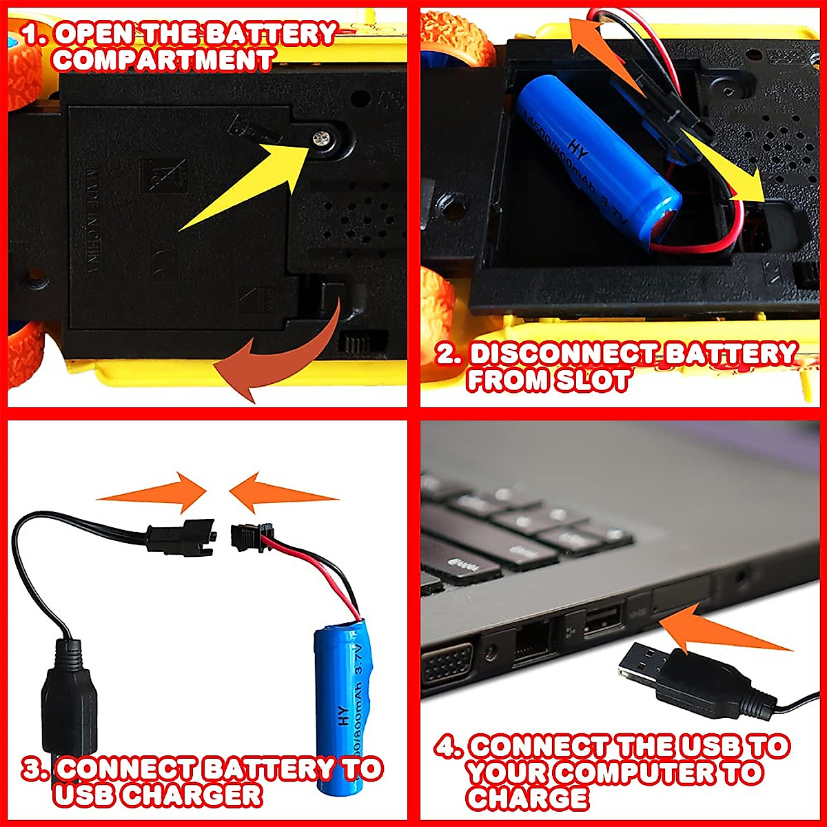 ArtCreativity Remote Control Bubble Pickup Truck with Lights, Includes Rechargeable Bubble Blowing Car, Controller, Bubble Solution, Mini Funnel & Charging Cable, Indoor & Outdoor Bubble Toy for Kids