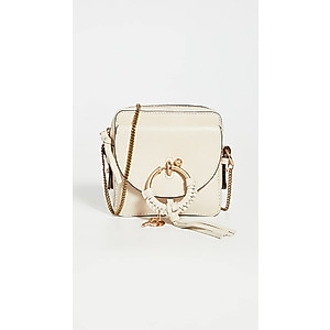 See by Chloe Women's Joan Mini Crossbody, Cement Beige, Off White, One Size