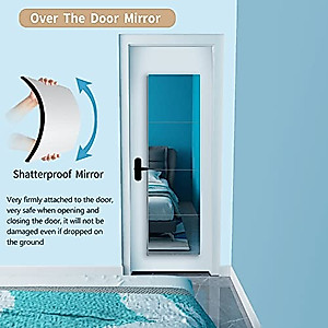 quegau Kids Safety Shatterproof Mirror for Wall,Full Length Mirror Wall Mounted,Made of Unbreakable Acrylic Non-Glass,Extra Thick 1/8",1Pcs 8"x8",Bedroom Door Closet Mirror