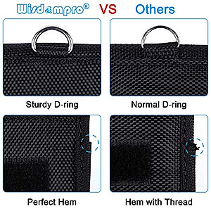 Wisdompro Faraday Bag for Key Fob, WP4694 RFID Key Fob Protector RF Car Signal Blocking Faraday Cage Protector, Anti-Theft Pouch, Anti-Hacking Case Blocker - Black