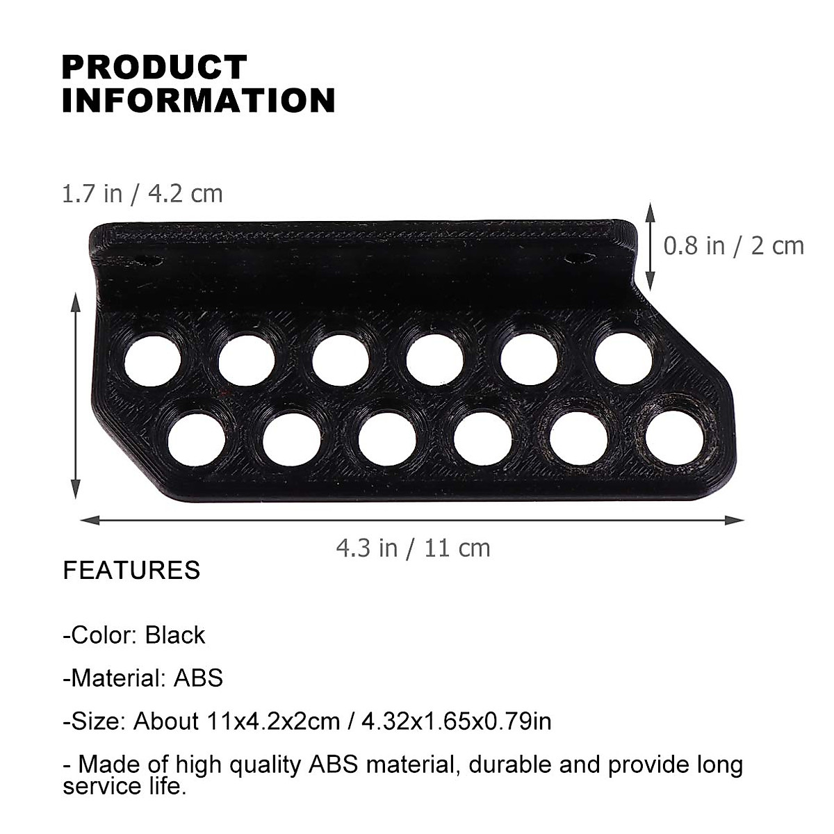 BESPORTBLE 1 Pair Wall-Mounted Arrow Bow Rack ABS 12 Arrow Wall Holder Arrow Display Hanger Archery Accessories