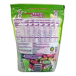 Tootsie Roll Childs Play Easter Basket Bulk Individually Wrapped Candy Assortment Mix in Resealable Bag, 24.48 oz