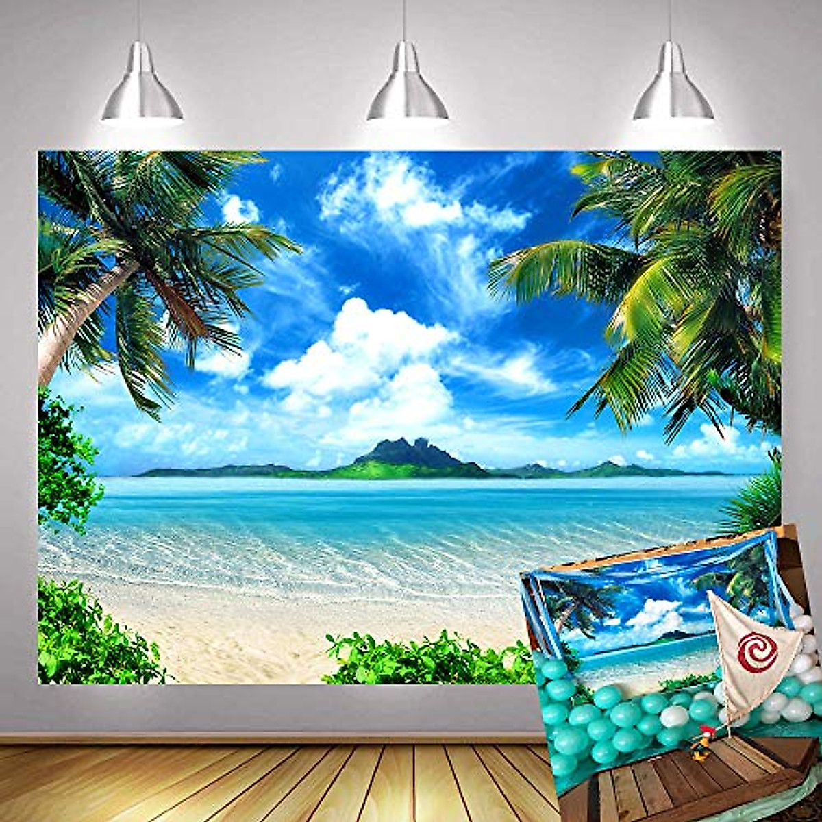 Art Studio 9x6ft Hawaii Sea Beach Photography Backdrops Ocean Photo Booth Wedding Party Decoration Background Birthday Studio Props Vinyl