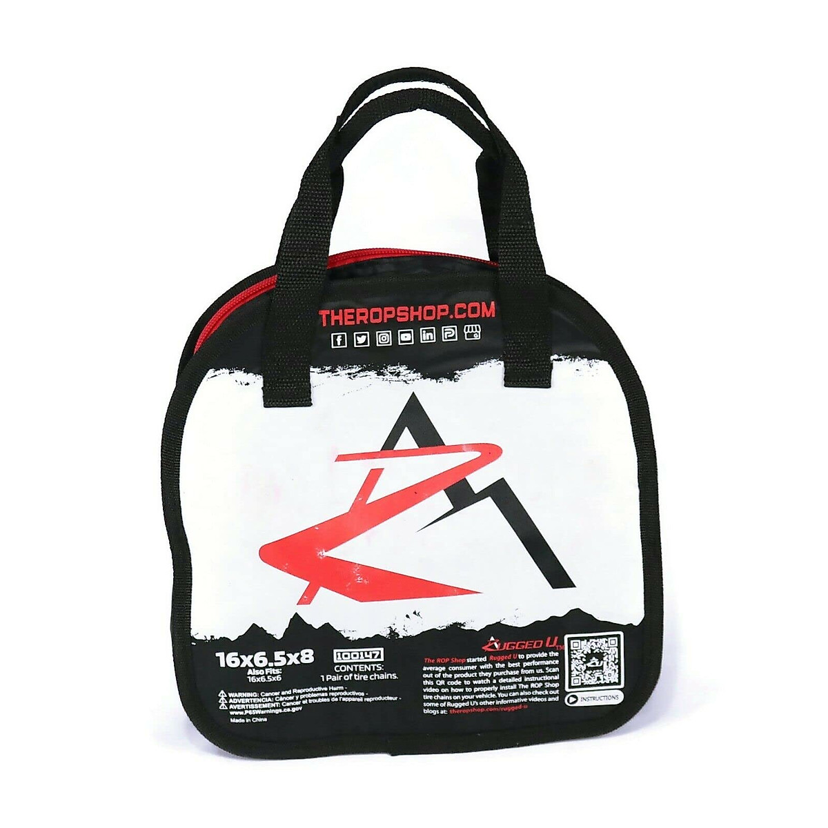 The ROP Shop | Pair of 2 Link Tire Chains 16x6.5x8 for Troy-Bilt & Ariens Snow Blower & Thrower