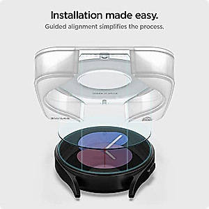 Spigen Tempered Glass Screen Protector [GlasTR EZ FIT] designed for Galaxy Watch 5 (40mm) / Galaxy Watch 4 (40mm) - 2 Pack