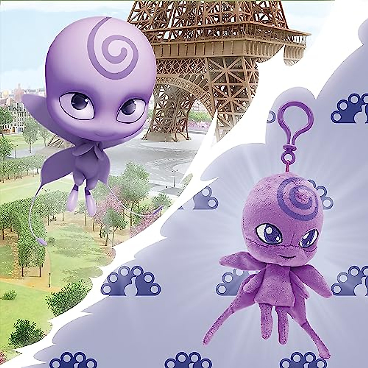 5-Inch Nooroo Butterfly Plush from Miraculous Ladybug