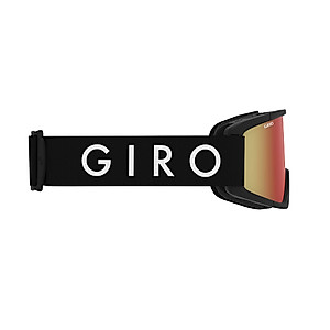 Giro Semi Ski Goggles - Snowboard Goggles for Men, Women & Youth - Black Core Strap with Amber Scarlet/Yellow Lenses