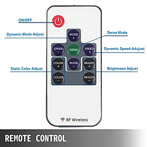Happybuy Fountain Spillway 23.6x3.2x8.1 Inch, Pool Waterfall Fountain 17 Colors Led, Pool Water Fall Kit with Remote, Pool Spillway Solid Acrylic Pool Waterfall for Garden Pond, Swimming Pool, Square