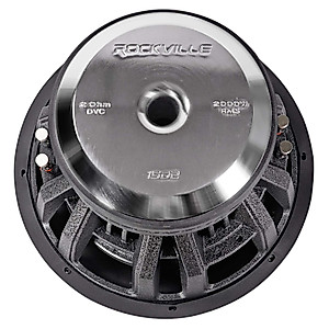 Rockville Destroyer 15D2 15" Competition Car Audio Subwoofer w/USA Voice Coils!