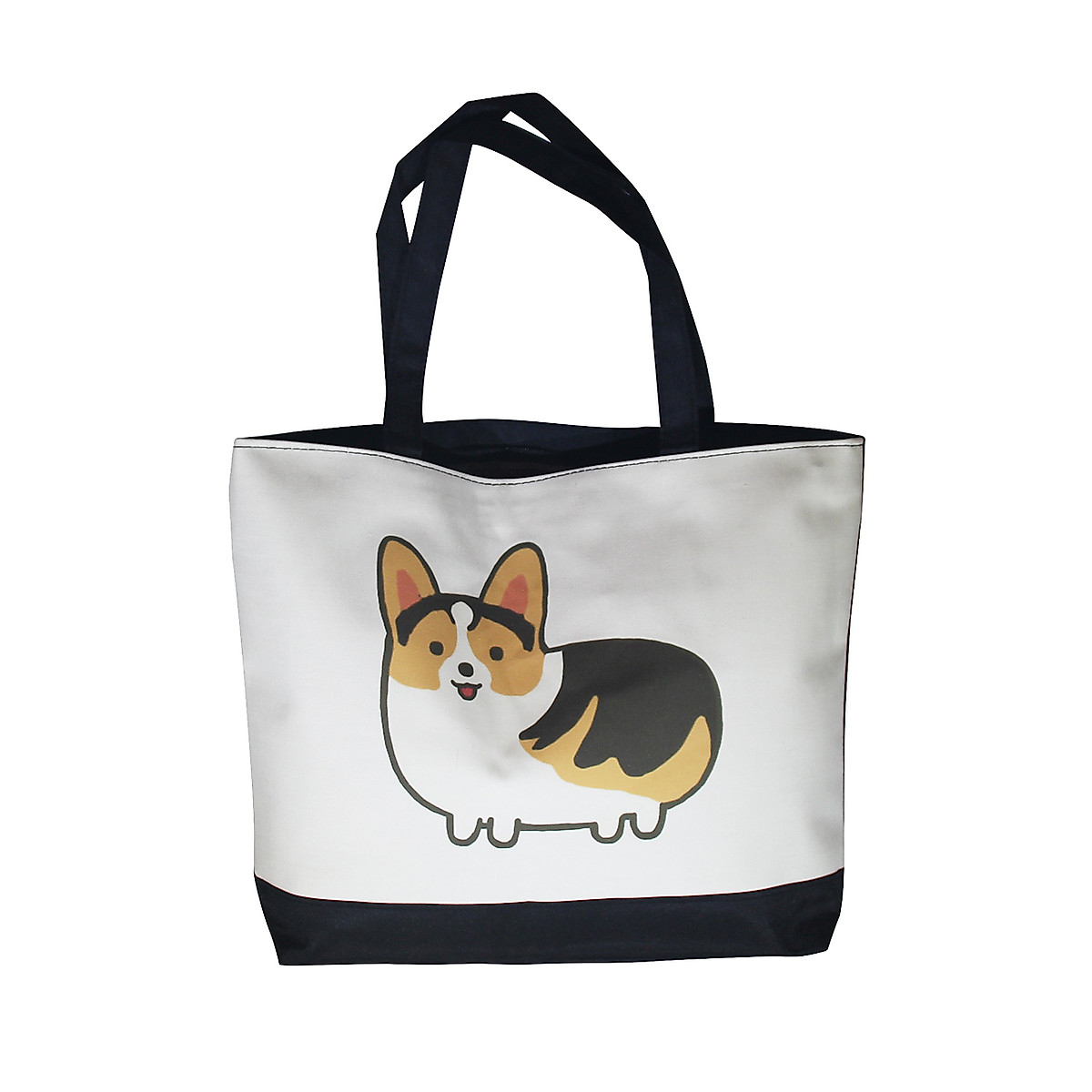 Nayo The Corgi Chubby Corgi Canvas Bag big capacity