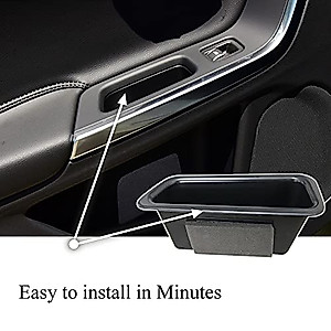 VESUL Front Row Door Side Storage Box Compatible with Volvo S60 2009-2017 2018 V60 2009-2017 2018 Armrest Phone Container Door Organizer Handle Pocket ABS Tray Insert Glove Pallet