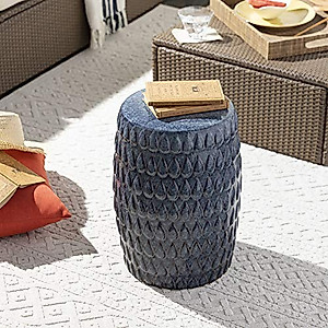 Artistic Weavers Raine Garden Stool, Blue