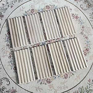 SUTIMSHE Set of 8 Mexican Train Domino Trays,Natural Wood Domino Racks, Domino Tiles Holders,Chickenfoot and Other Dominoes Games,Dominoes NOT Included