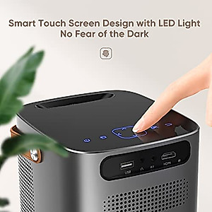 5G WiFi Bluetooth Projector, TOPTRO TR23 Outdoor Projector 1080P Supported 9200 Lumen, Mini Projector with 360 Degree Surround Sound, Dust-Proof, Projector Compatible with TV Stick, iOS, Android, PS5