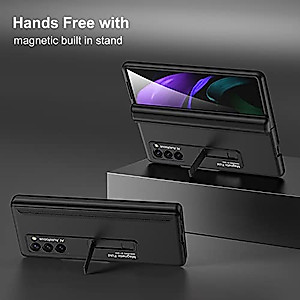 Libeagle Compatible with Samsung Galaxy Z Fold 2 Case [Magnetic Hinge ...