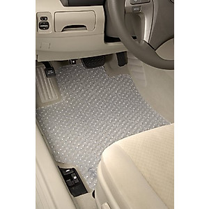 Intro-Tech Hexomat Front Row Custom Floor Mats for Select Ferrari F40 Models - Rubber-like Compound (Clear)