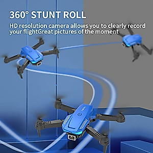 Xecvkr Drone with Dual 4K HD FPV Camera for Kids&Beginner - 2023 Remote Control Drone Gifts for Girls Boys Altitude Hold Headless Mode One Key Start Speed Adjustment 4 Channel Altitude