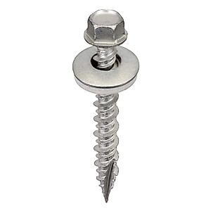 Acorn Metal-Wood Roofing Screws #9 x 1, Galvanized Steel, Bag of 250 Pieces