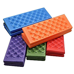 Goaup Sitting Pad, 2pcs Foam Camping Mat Seat Waterproof Folding Mat for Picnic, Hiking, Backpacking, Mountaineering (Colors are Send Randomly)