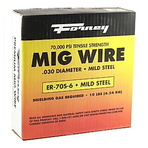 Forney 42286 Mig Wire, Mild Steel ER70S-6.030-Diameter, 10-Pound Spool