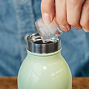 Water Bottle, Vacuum Insulated, Screw Type, Mug, Bottle, 1.2 fl oz (0.35 L), Turquoise, Mosh!