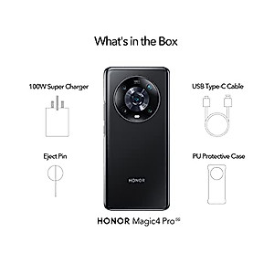 Honor Magic4 Pro Dual-SIM 256GB ROM + 8GB RAM (GSM | CDMA) Factory Unlocked 5G Smartphone (Black) - International Version