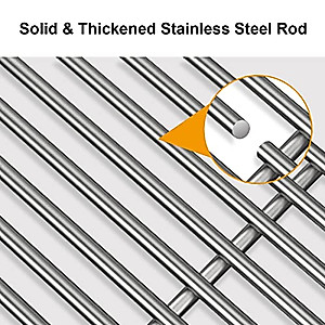 GLOWYE Grill Grates Replacement for Jenn Air 720-0336, 720-0163, Nexgrill 720-0163, 720-0430, 720-0433, Kirkland 720-0433, Permasteel PG-50400-S, Brinkmann 810-8534-S, Uberhaus, Perfect Glo (2-Pack)