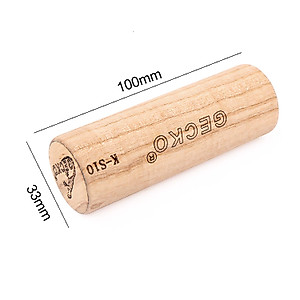 GECKO Maracas Sand Hammer Percussion Shaker Instrument, Wooden Natural Maracas for Adults, Used in Live Performances and Concerts, Suitable for Kahun Drummers, Guitarists and Singers