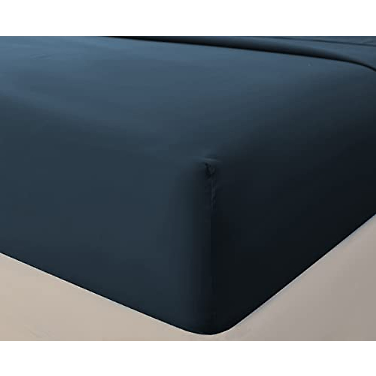 LONAVA Twin Size Sheets Set - 4 Piece Set Wrinkle Free Hotel Luxury Oeko-TEX Sheets and Pillowcases Set, Silky Soft Microfiber Bed Sheets, Breathable and Elastic, 16-Inch Deep Pockets, Navy Blue