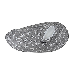 Adorology Nursing Pillow Slipcover, Gray Arrow Design, Maternity Breastfeeding Newborn Infant Feeding Cushion Cover Case, Baby Shower for New Moms