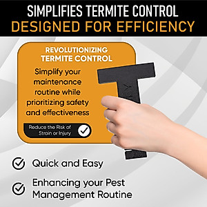 SplashNColor Termite Bait Stations Key & Hook Tool for Sentricon - Easy-Open Termite Bait Station Key, Comfort-Grip Design for Safe, Efficient Bait Retrieval Termite Control, Bait Station Key