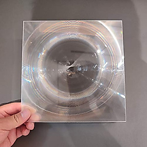 Fresnel Lens 150x150mm, Focal Length 140mm, Acrylic Lens (not Glass), for Solar Heating, Magnifiying, Optics/Visual Education