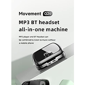 BRAIYV Bluetooth Headphones Wireless Earbuds Sports Over-Ear Bluetooth 5.3 Ear Buds Wireless Headphones for Workout Waterproof Bluetooth LED Power Display,Black