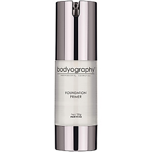 BODYOGRAPHY - Foundation Primer (Clear): Flawless Anti-Aging Salon Makeup Primer w/Vitamin E, A, Jojoba, Grapeseed Oil | Control Shine | Gluten-Free, Cruelty-Free, 1 oz.