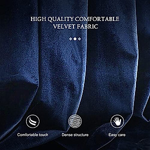 Qtivii Upholstered Dining Chairs Set of 6, Velvet Dining Room Chairs with Button Back, Nailhead Trim, Tufted Dining Chairs for Kitchen, Bedroom, Restaurant (Blue)