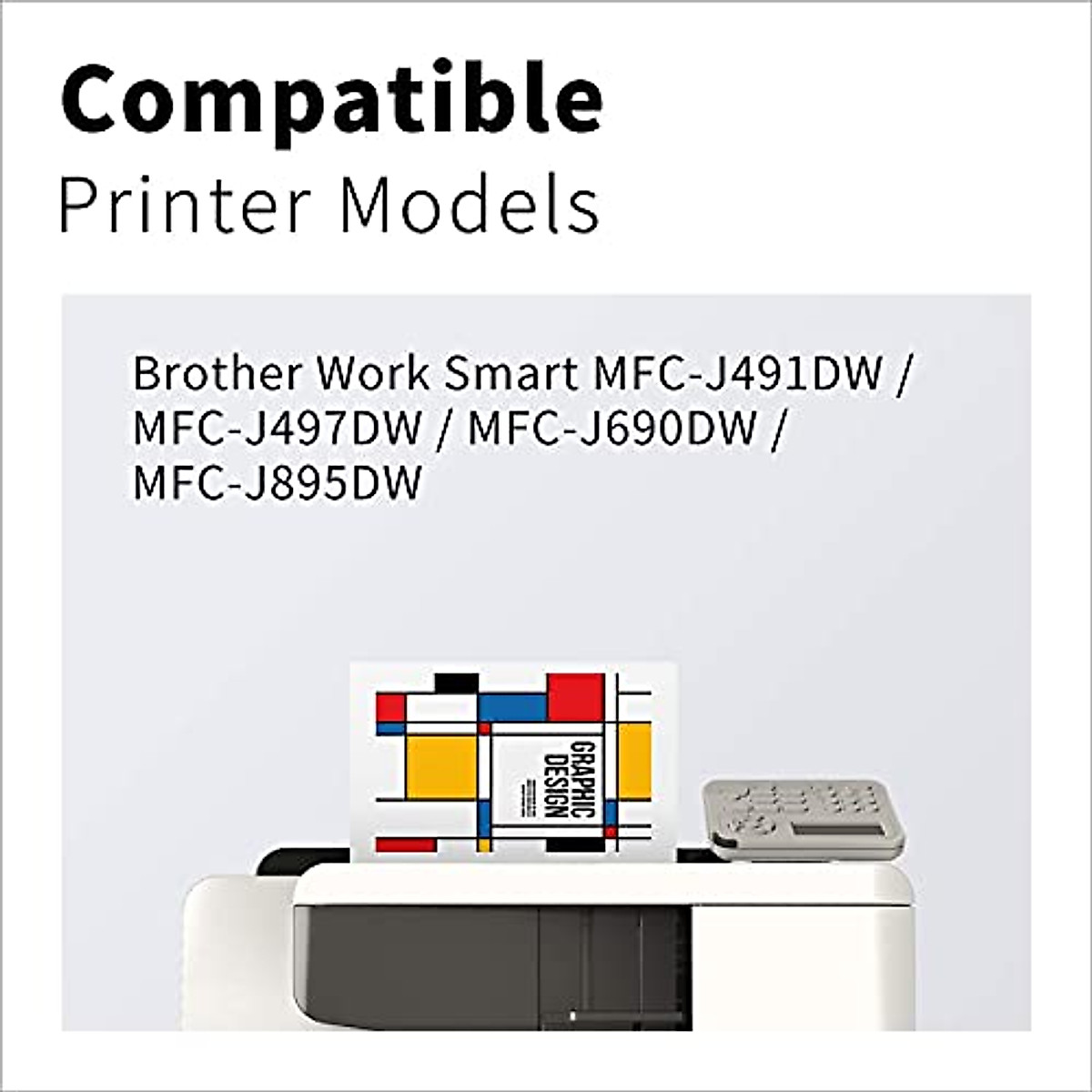 LemeroUexpect Compatible Ink Cartridge Replacement for Brother LC3011 LC-3011 LC3013 LC3011BK for MFC-J491DW MFC-J497DW MFC-J690DW MFC-J895DW Printer (4 Black 2 Cyan 2 Magenta 2 Yellow, 10-Pack)