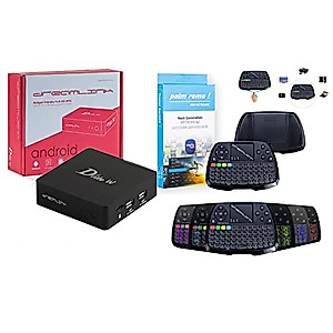 Formuler CC 4K Hybrid UHD + ATSC & OTT Media Receiver 2GB Ram 16GB Memory + Bonus Dreamlink Dlite W Android Box + Bonus Formuler 7 Color Backlit Wireless Mini Keyboard.