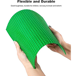 LVHERO 16 Pcs Classic Baseplates Building Plates for Building Bricks 100% Compatible with All Major Brands-Baseplate, 10" x 10" (Multicolored)