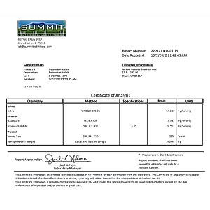 Potassium Iodide Tablets 130 mg (2 Pack) - (120 Tablets) EXP 10/2032 - Ki Pills Potassium Iodine Tablets - Potassium Iodine Pills Yoduro de potasio