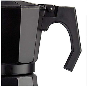 Cafe Boato Moka Pot 6 cup espresso, Black, Coffee Maker Stovetop, italian espresso