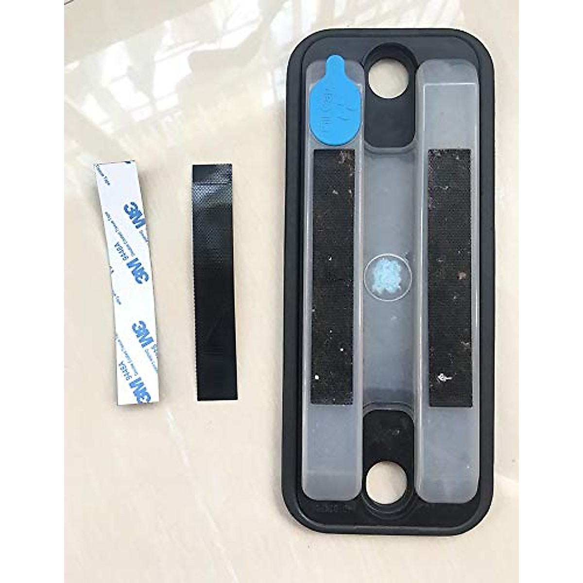 Kvatar Velcro,Washable Mop Cloth,Wick Cap Replacement for iRobot Braava 320 380 380t Floor Mopping Robot Vacuum Cleaning Replace Pad (Mop cloth4+cap2+Velcro2)