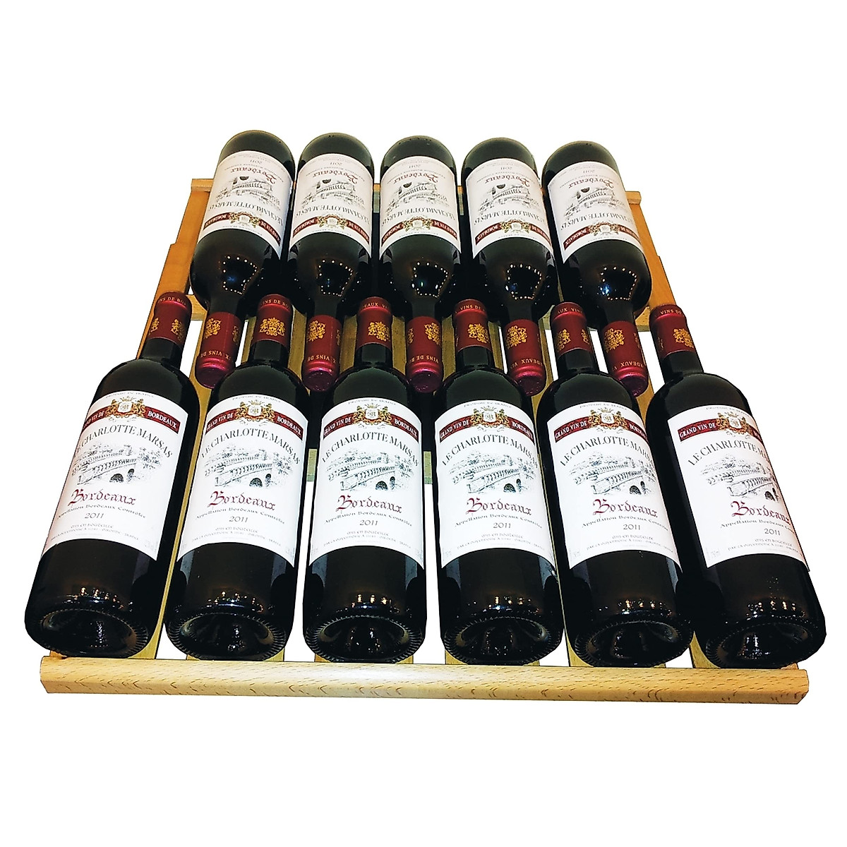 Koolatron Grand Series 173-Bottle Dual Zone Compressor Wine Fridge Refrigerator - Front Venting - Freestanding Wine Cellar for Home Bar, Outdoor - Ideal for Red, White, Champagne or Sparkling Wine