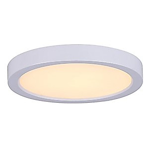 CANARM LED-SM55DL-WT-C LTD 5.5" LED Round Disk Light, Surface Mounted, Line Volt Without Driver, Painted White with Acrylic Lens